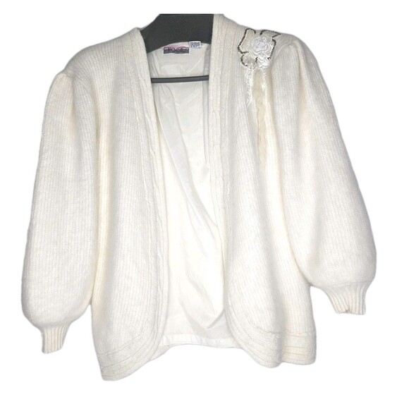 Kocal | Sweaters | Vintage Kocal White Angora Cardigan Made In Korea ...